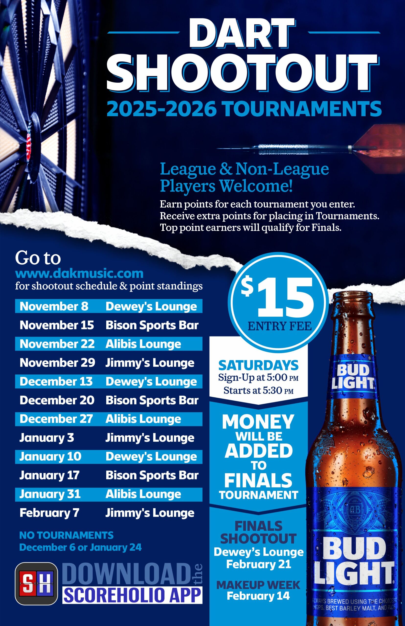 Dart Tournaments/Events | Dakota Music and Amusement